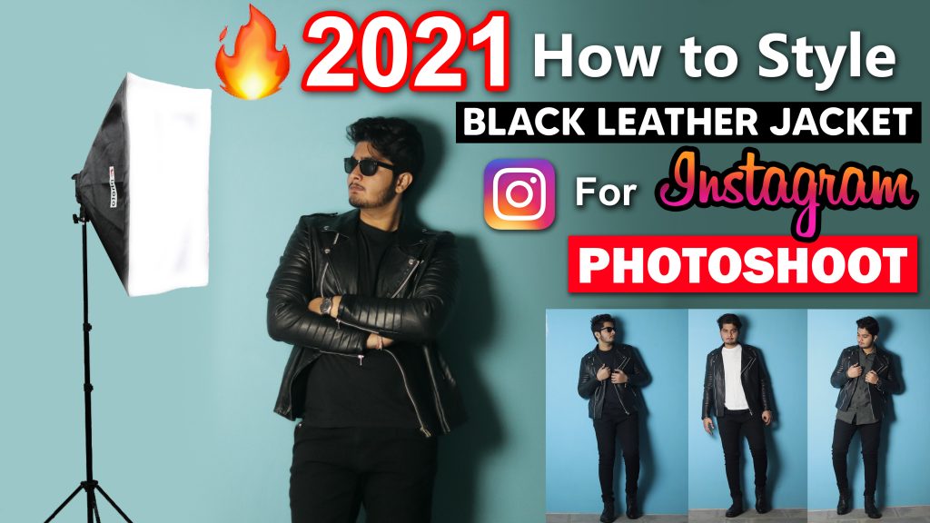 How to Style BLACK LEATHER JACKET for PHOTOSHOOT | 6 WAYS TO STYLE ...