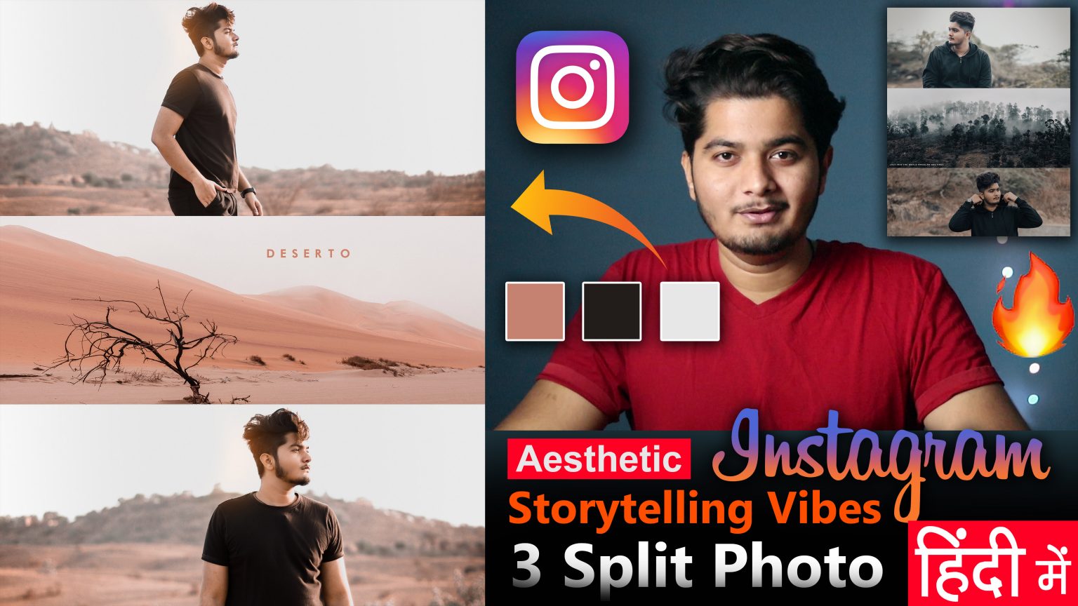 3 Split Photo Story for Instagram in Photoshop Hindi Tutorial | How to ...