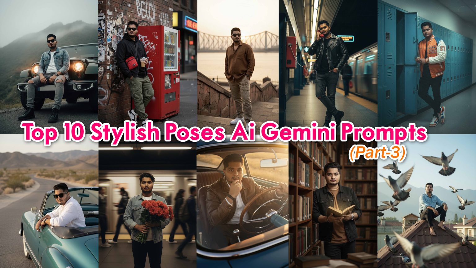 Top 10 Premium Ai Gemini Prompts for Stylish Men Photo Editing (Part-3 ...