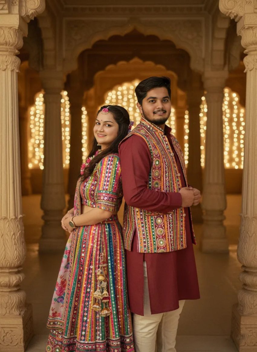 [ALL New] Top 10 Navratri Couple Gemini Prompts for Realistic Photo ...