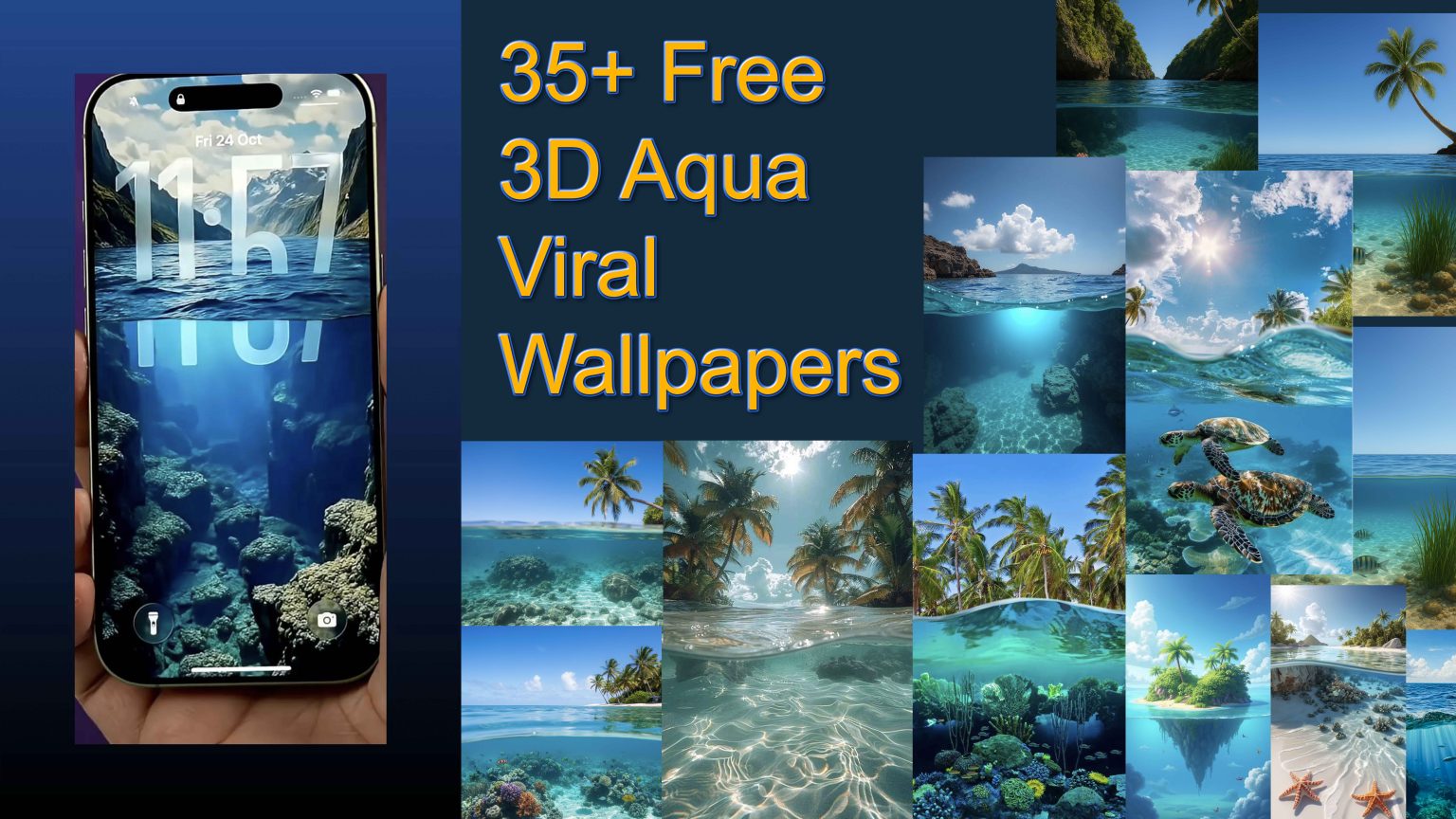 35+ Aqua 3D Viral Wallpapers for iPhone and Android [FREE Download ...